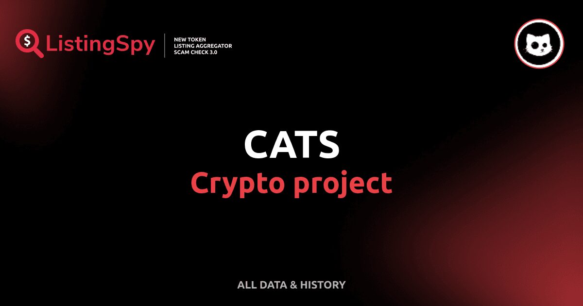 CATS crypto project info: CATS listings, events, charts, community ...