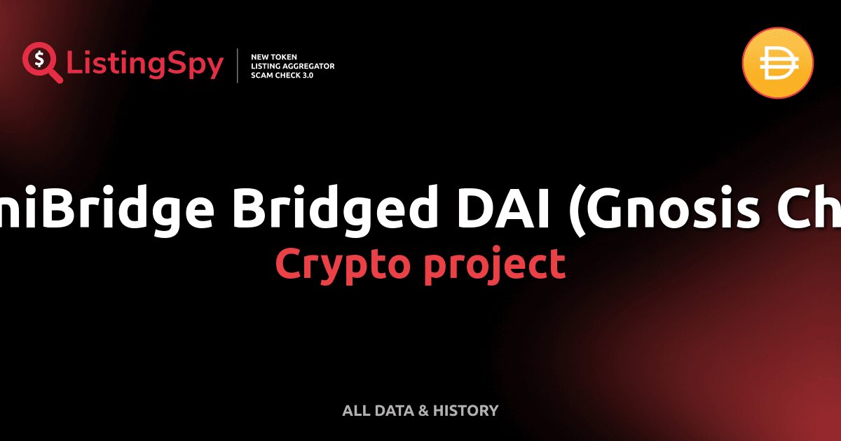 OmniBridge Bridged DAI (Gnosis Chain) crypto project info: DAI listings ...