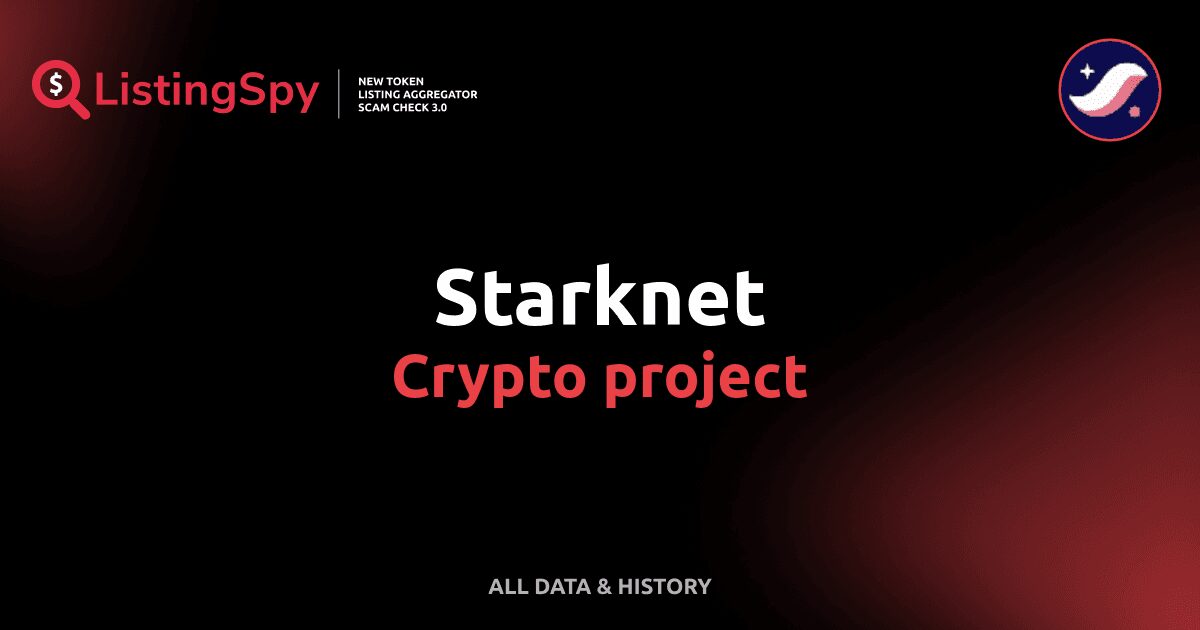 Starknet crypto project info: STRK listings, events, charts, community ...