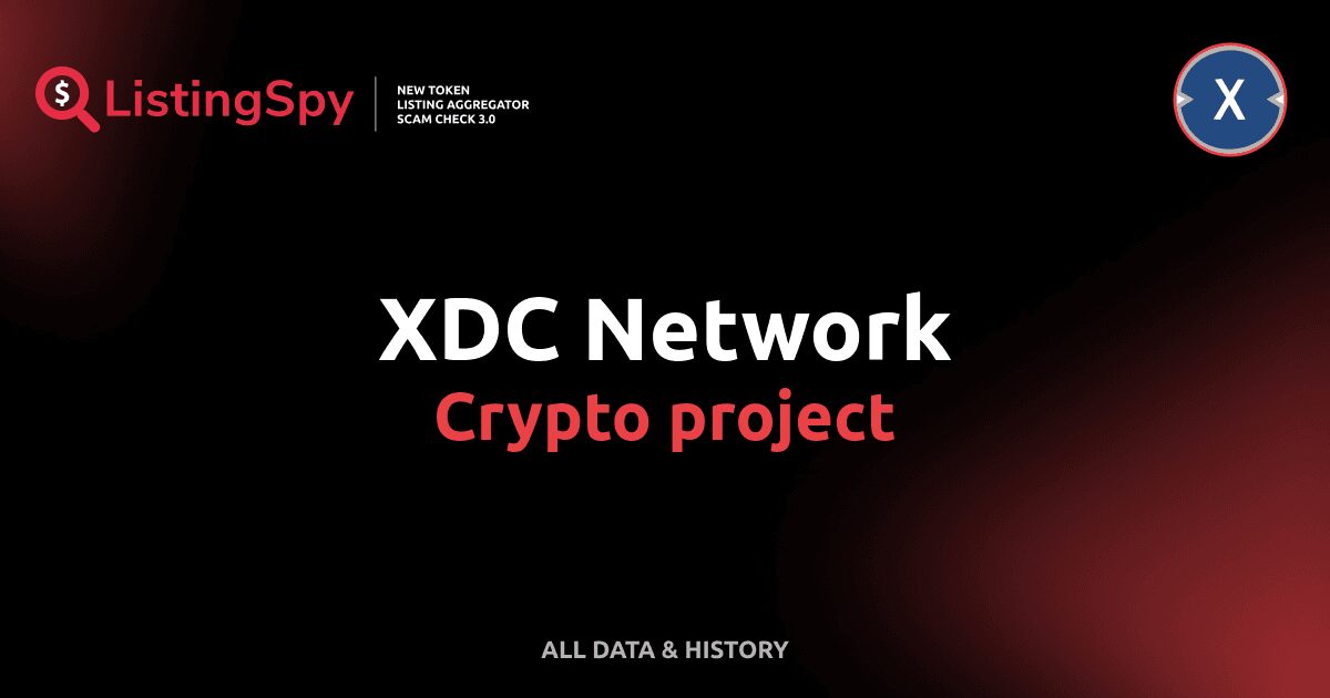 XDC Network crypto project info: XDC listings, events, charts ...