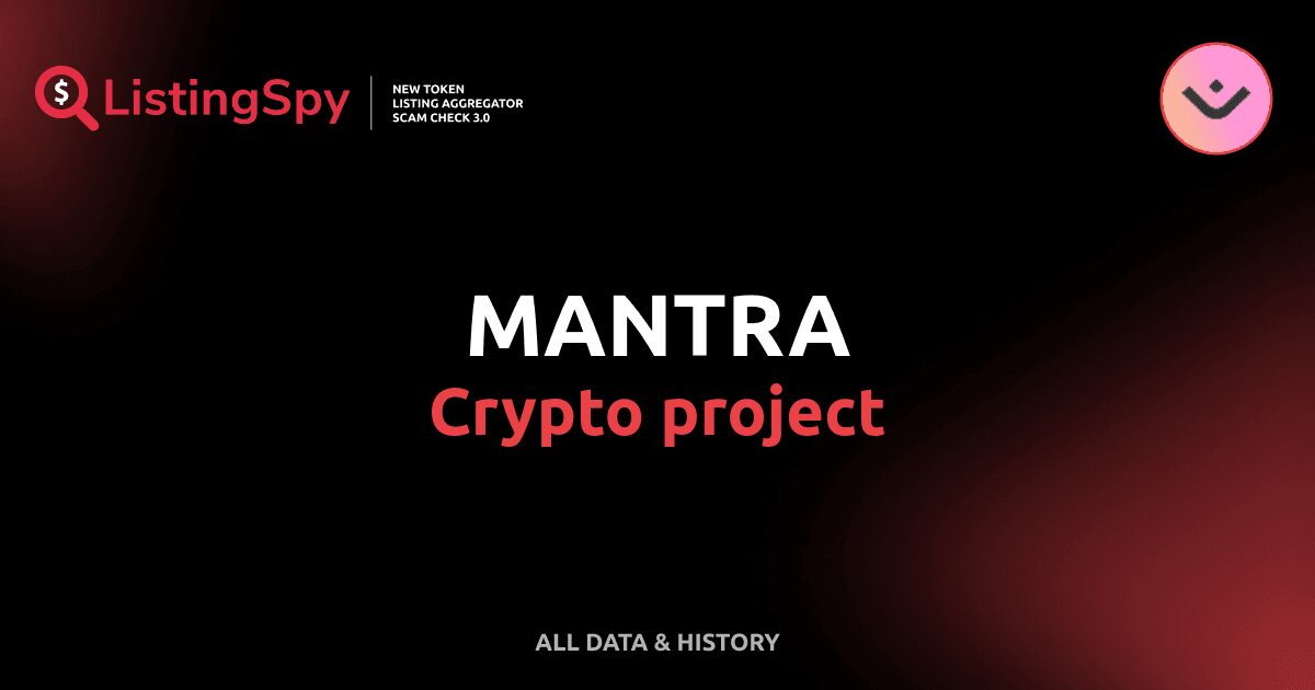 MANTRA crypto project info: OM listings, events, charts, community ...