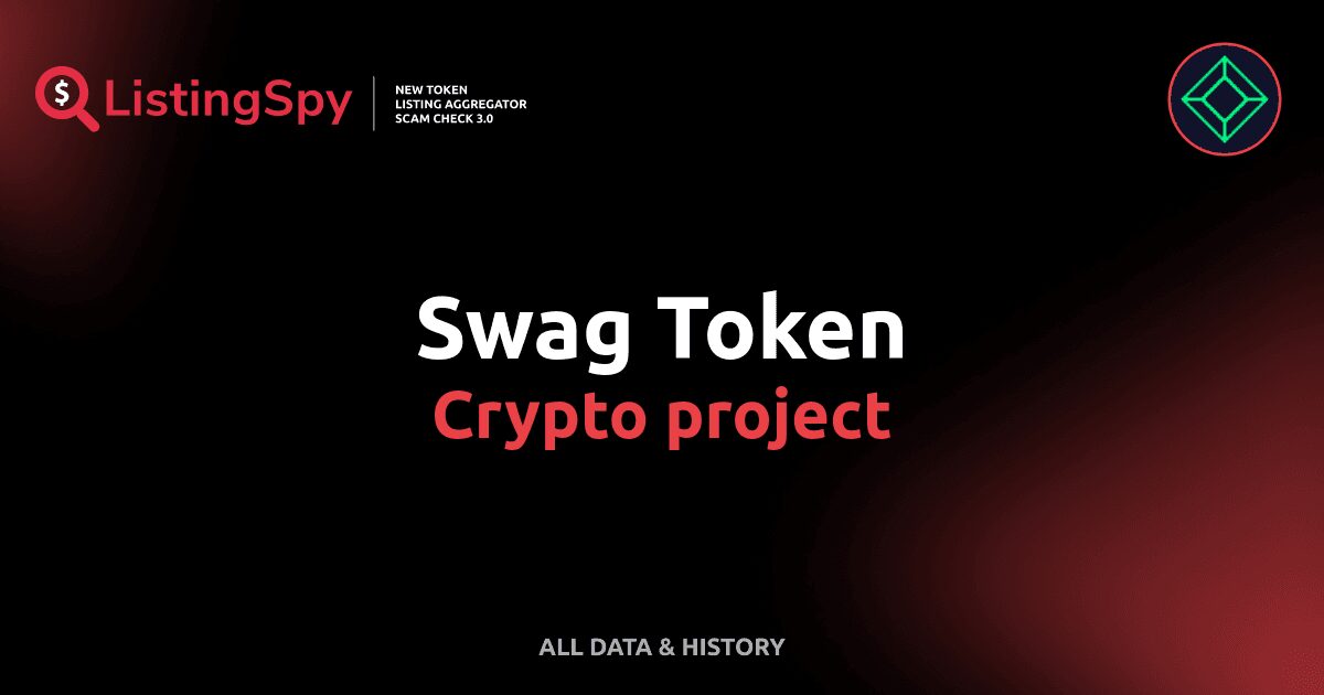 Swag Token crypto project info: SWA listings, events, charts, community ...