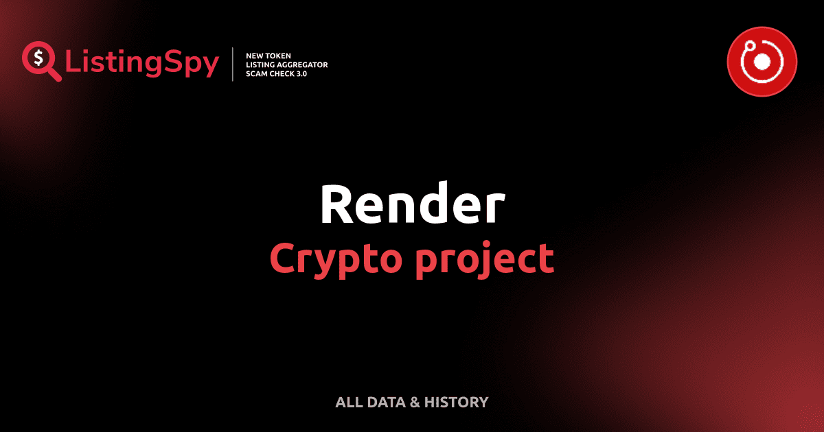 Render crypto project info: RENDER listings, events, charts, community ...