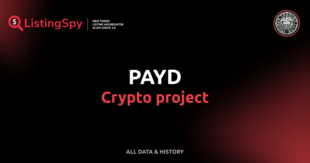 PAYD crypto project info: PAYD listings, events, charts, community ...