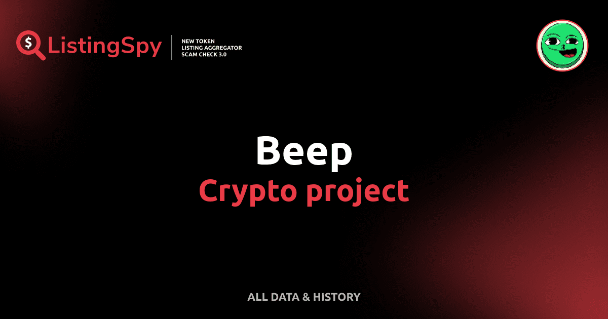 Beep crypto project info: BEEP listings, events, charts, community ...