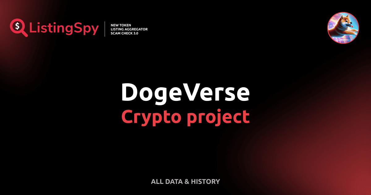 DogeVerse crypto project on ListingSpy | ListingSpy
