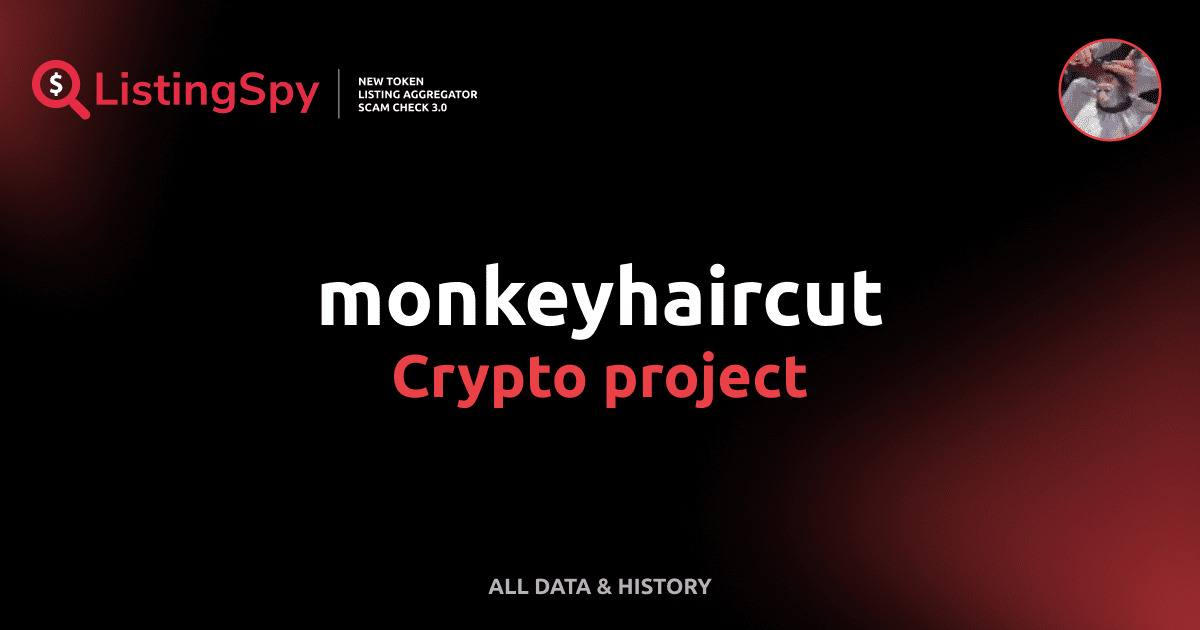 monkeyhaircut crypto project on ListingSpy | ListingSpy
