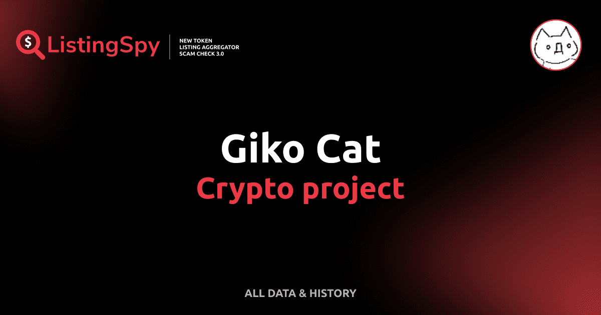 Giko Cat crypto project on ListingSpy | ListingSpy