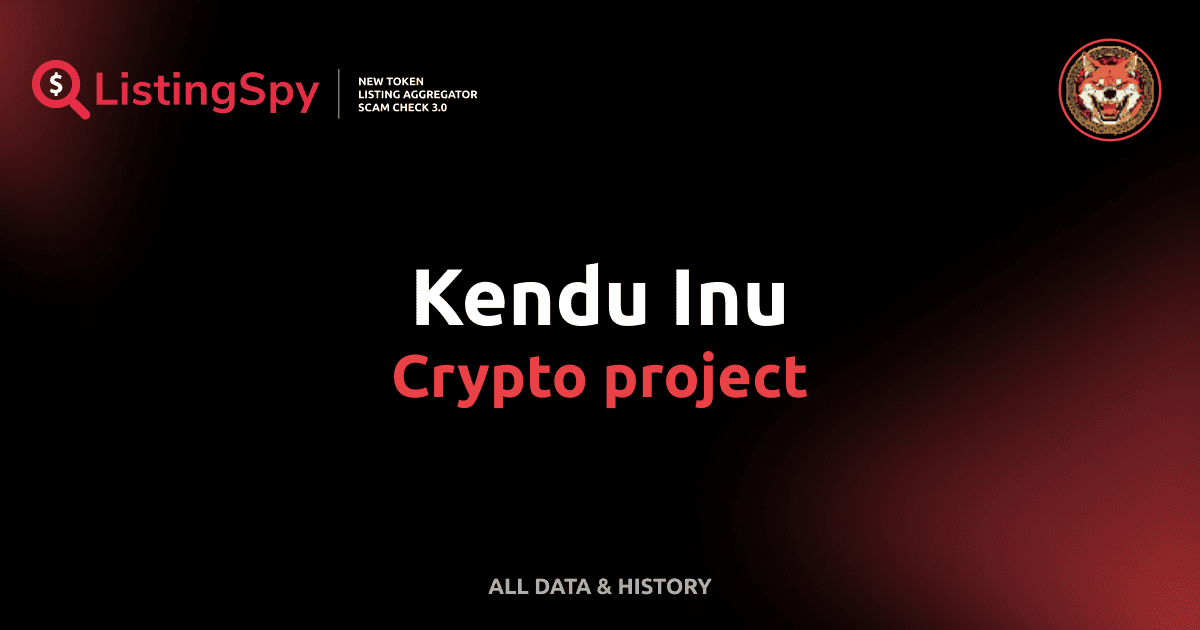 Kendu Inu crypto project on ListingSpy | ListingSpy