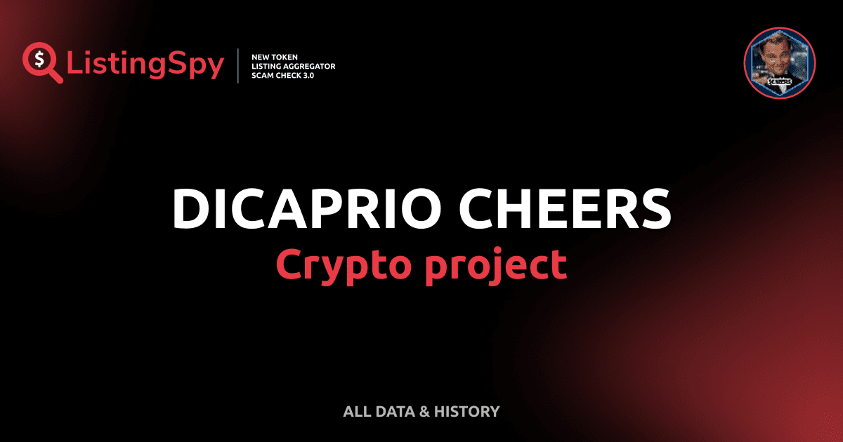 DICAPRIO CHEERS crypto project on ListingSpy | ListingSpy