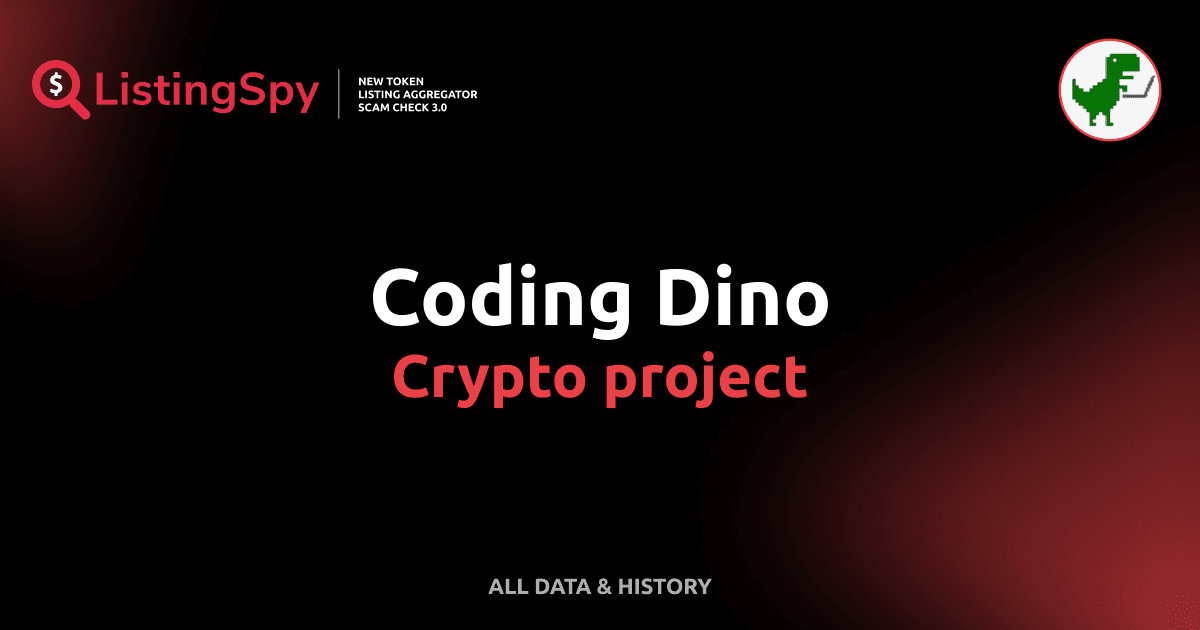 Coding Dino crypto project on ListingSpy | ListingSpy