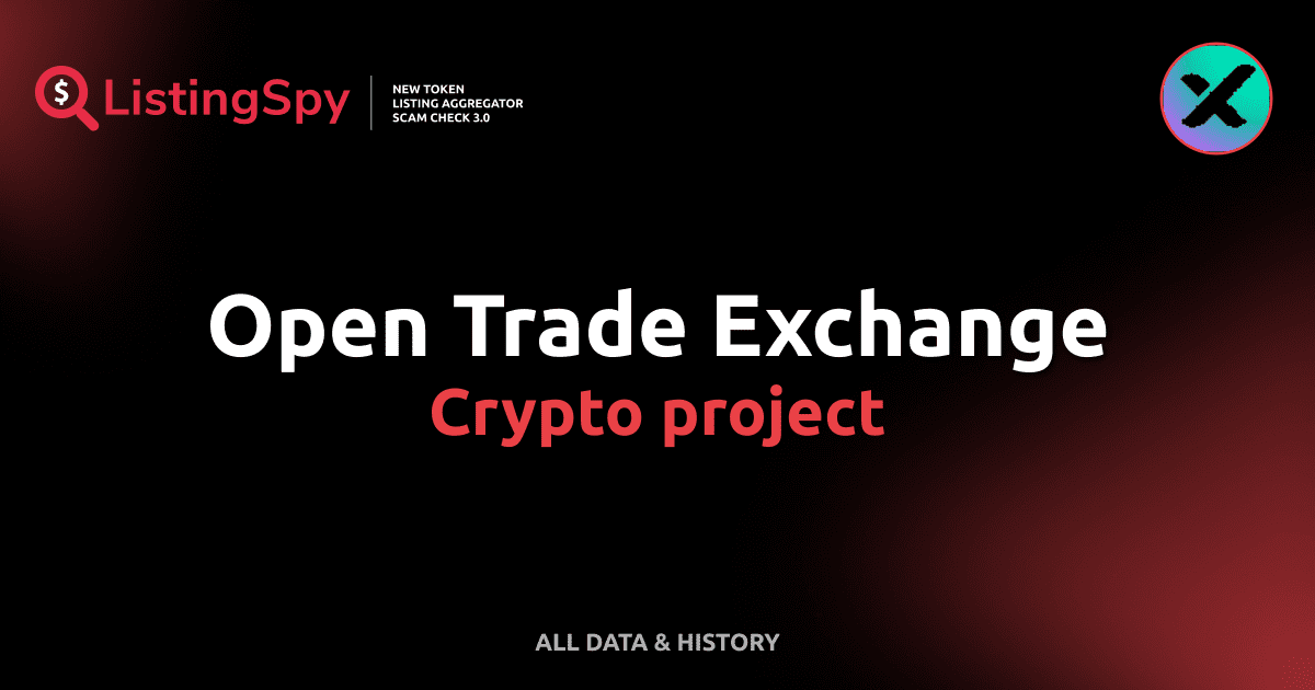 Open Trade Exchange crypto project on ListingSpy | ListingSpy