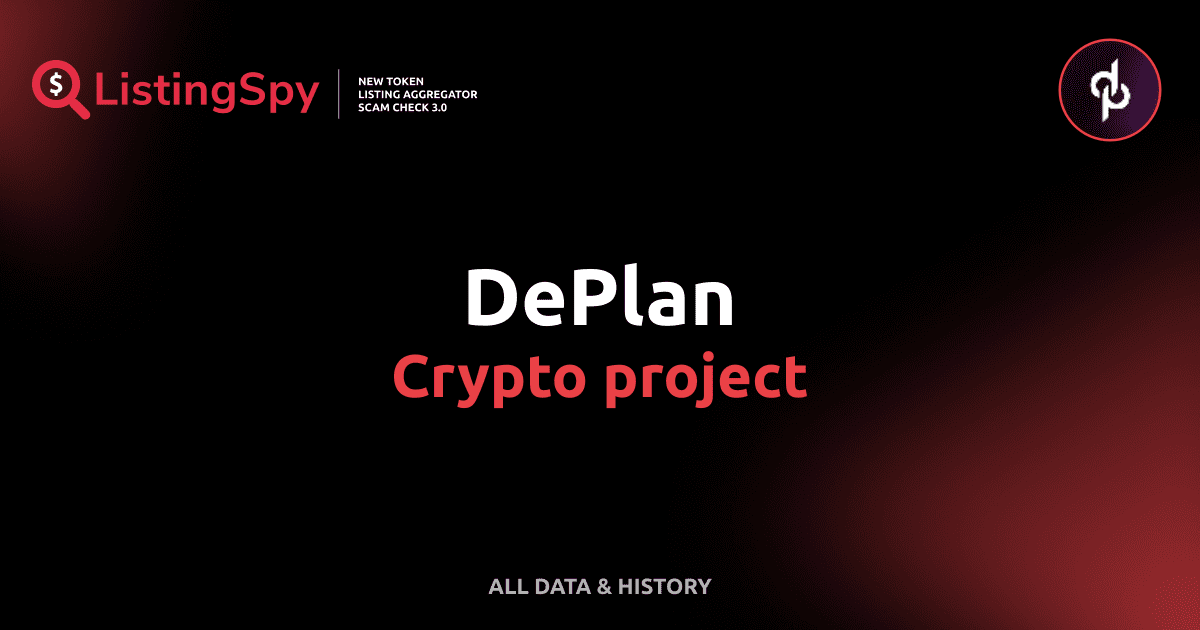 DePlan crypto project on ListingSpy | ListingSpy