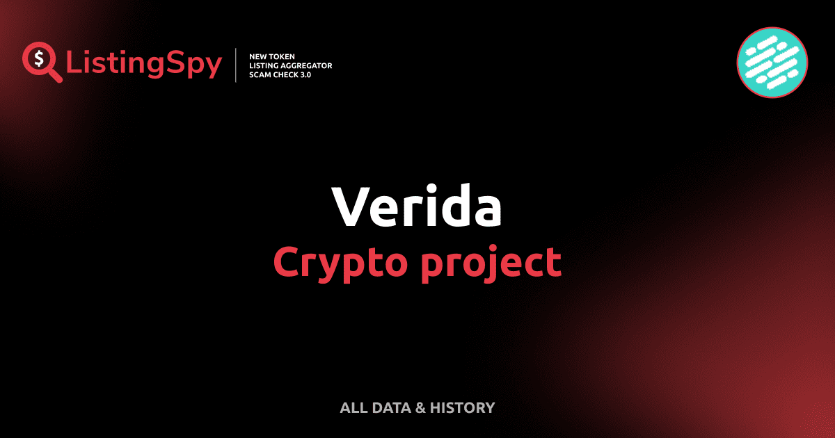 Verida crypto project on ListingSpy | ListingSpy