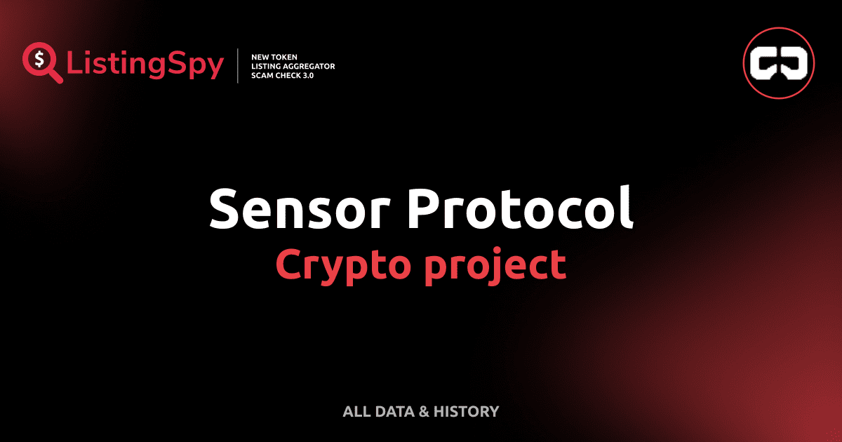 Sensor Protocol crypto project on ListingSpy | ListingSpy