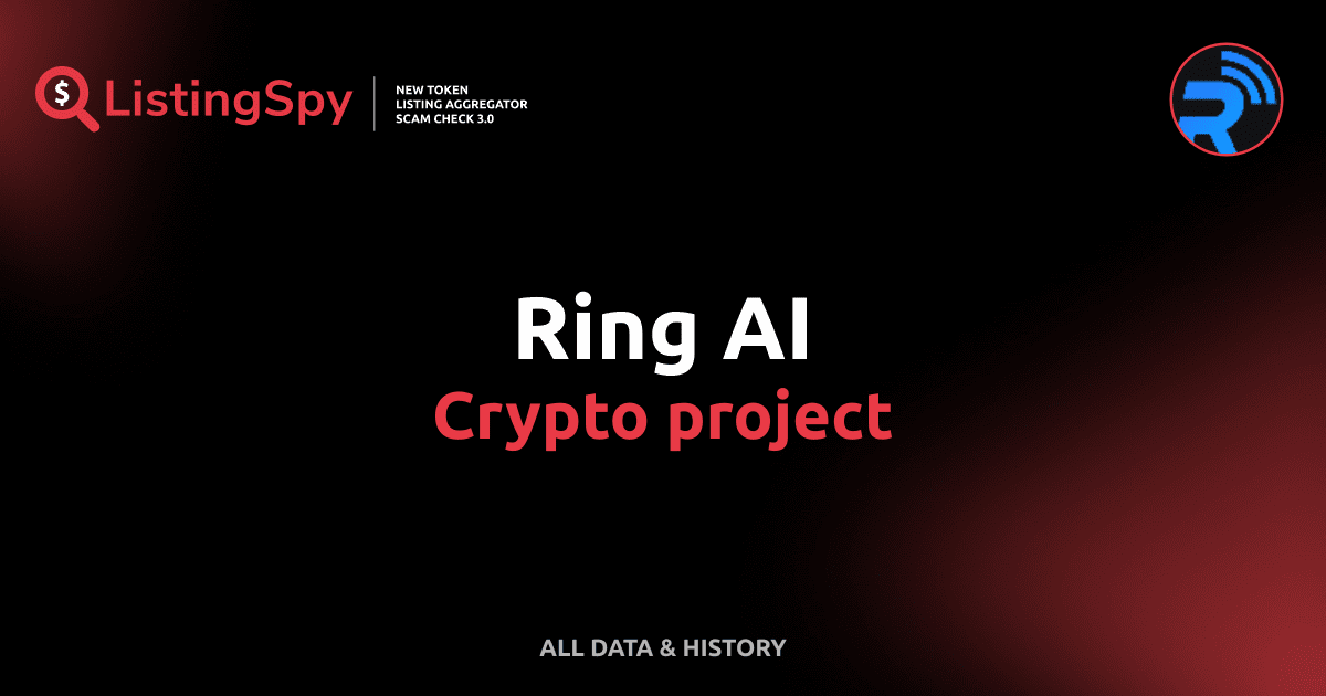 Ring AI crypto project on ListingSpy | ListingSpy