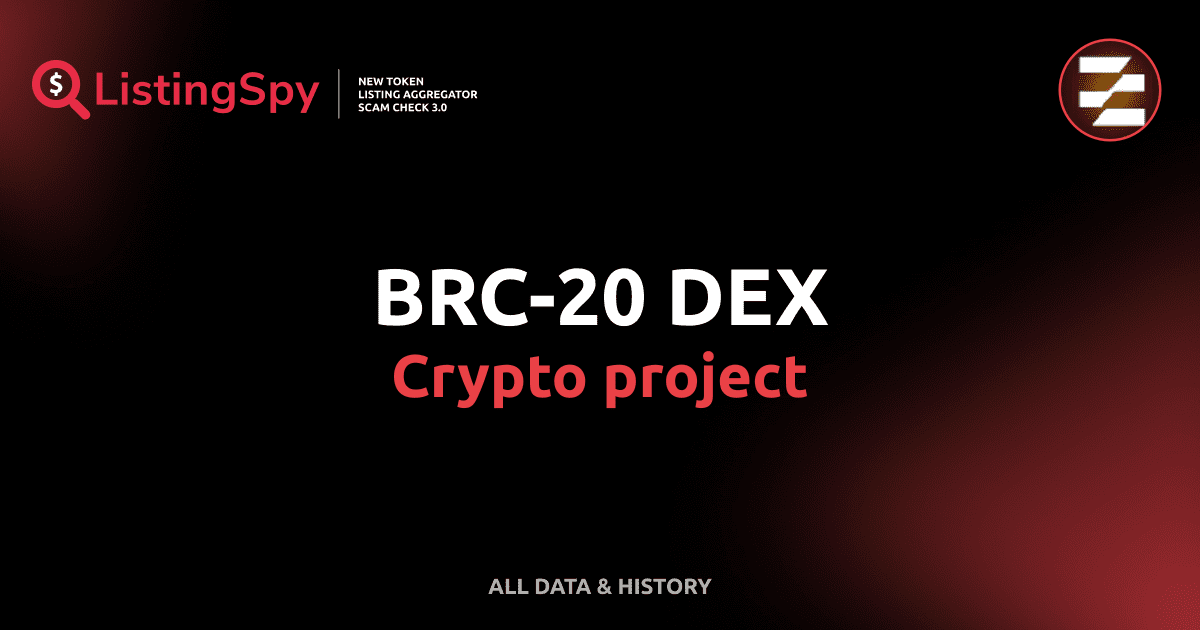 BRC-20 DEX crypto project on ListingSpy | ListingSpy