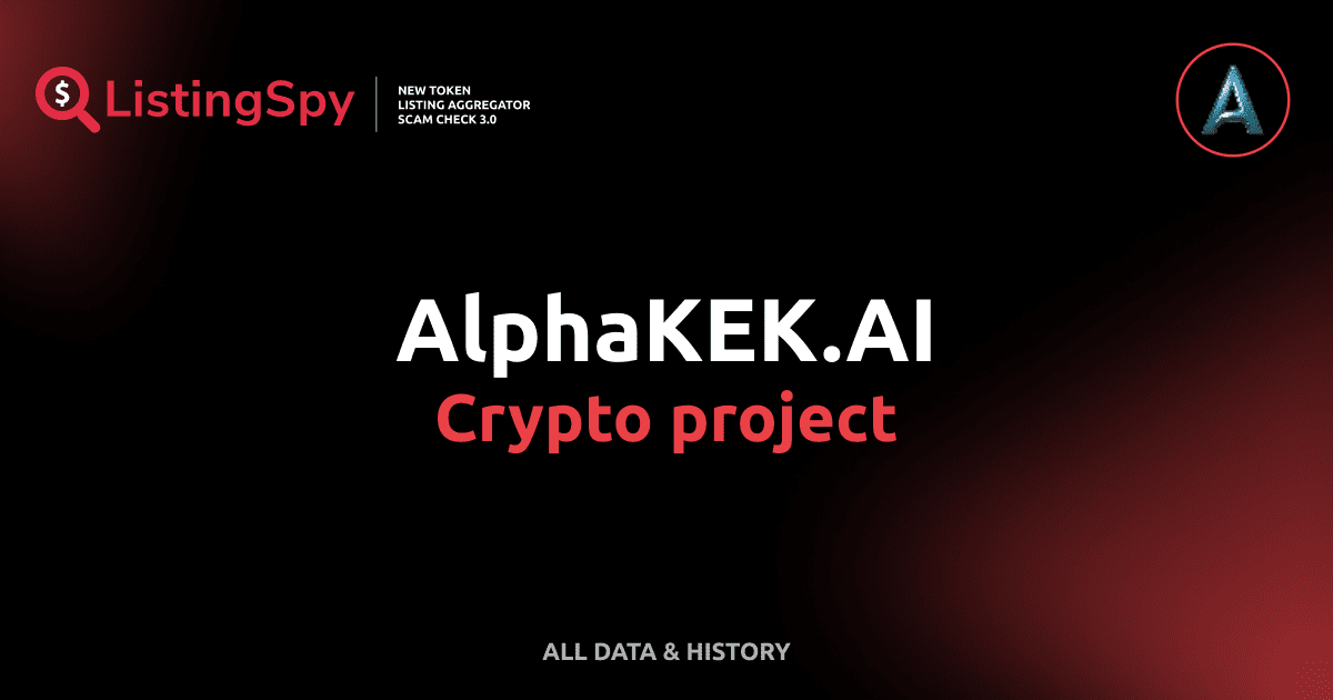 AlphaKEK.AI crypto project on ListingSpy | ListingSpy