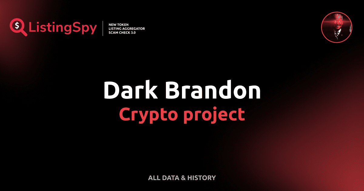 Dark Brandon crypto project on ListingSpy | ListingSpy