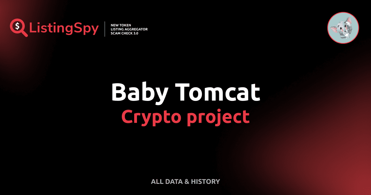 Baby Tomcat crypto project on ListingSpy | ListingSpy