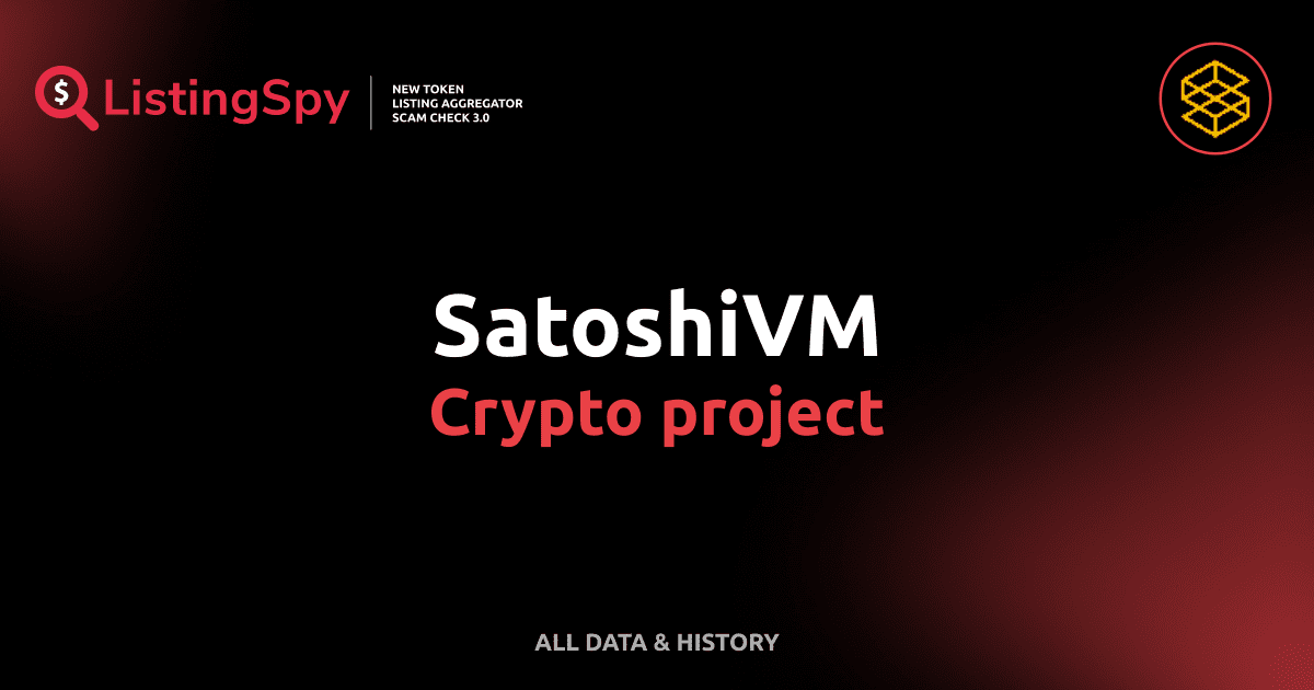 SatoshiVM crypto project on ListingSpy | ListingSpy