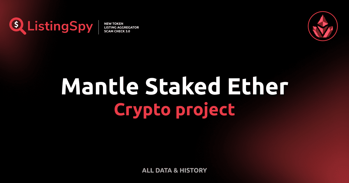 Mantle Staked Ether crypto project on ListingSpy | ListingSpy