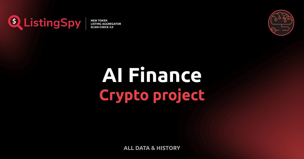 AI Finance crypto project info: AFO listings, events, charts, community, analysis | ListingSpy