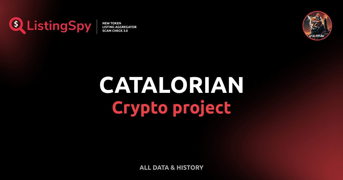 CATALORIAN crypto project info: CATALORIAN listings, events, charts ...