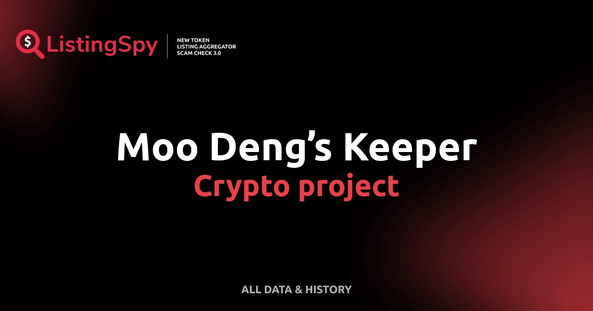 Moo Deng’s Keeper crypto project info: PBENZ listings, events, charts ...