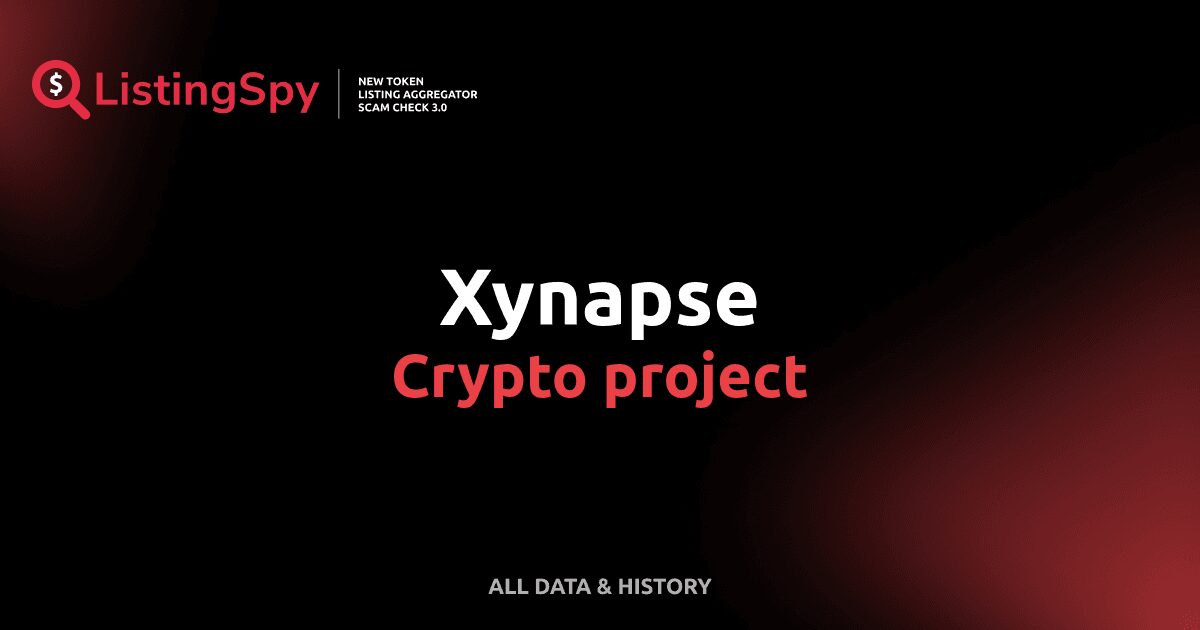 Xynapse crypto project info: XYNAPSE listings, events, charts ...