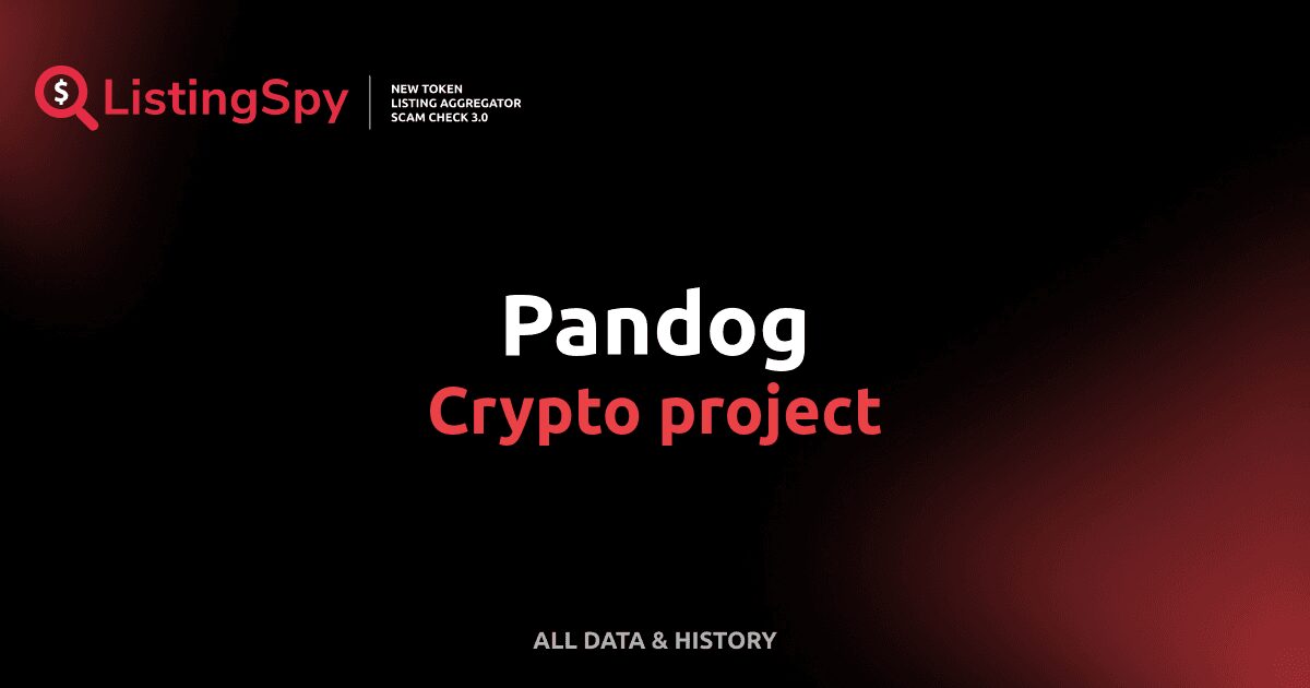 Pandog crypto project info: PANDOG listings, events, charts, community ...
