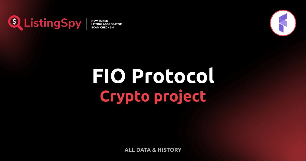 FIO Protocol crypto project info: FIO listings, events, charts ...