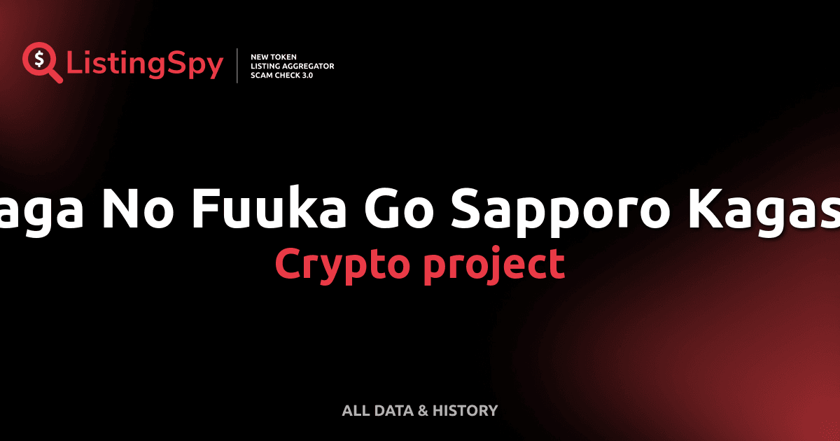 Kaga No Fuuka Go Sapporo Kagas... crypto project info: ESTEE listings ...