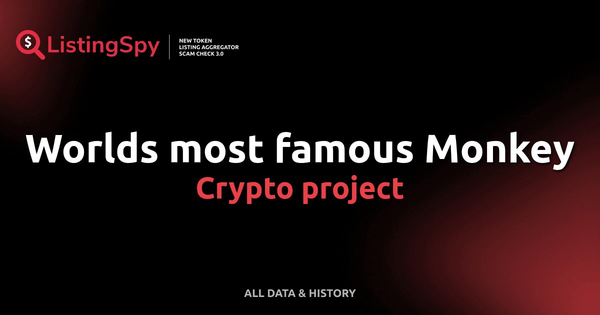 Worlds most famous Monkey crypto project info: BUDI listings, events ...
