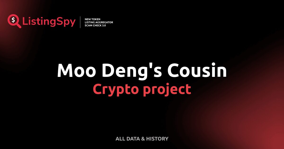 Moo Deng's Cousin crypto project info: KHA MOO listings, events, charts ...