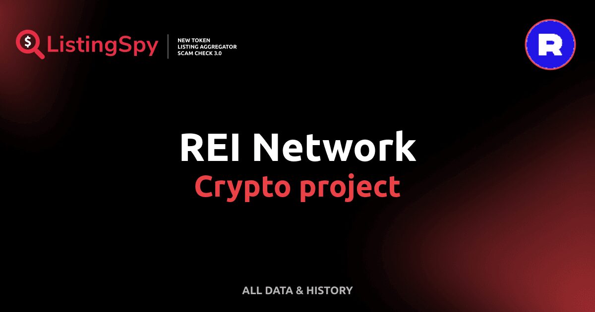 REI Network crypto project info: REI listings, events, charts ...