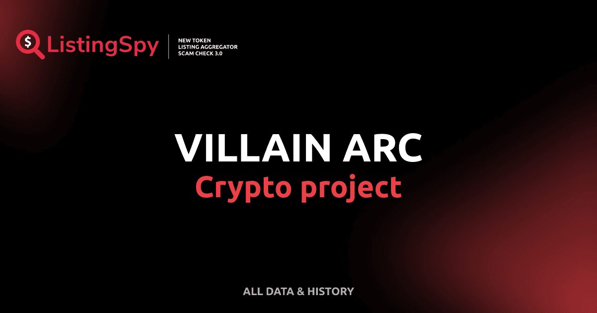 VILLAIN ARC crypto project info: ARC listings, events, charts ...