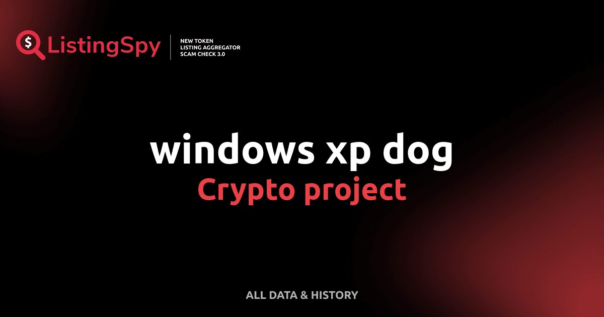 windows xp dog crypto project info: ROVER listings, events, charts ...