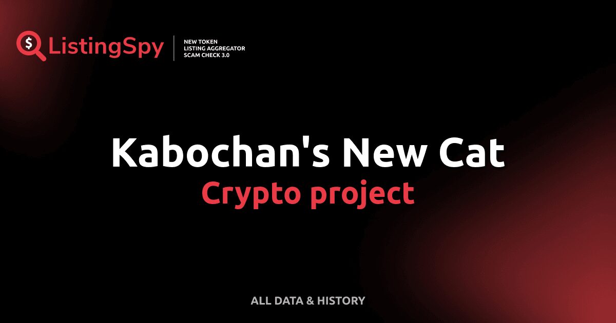 Kabochan's New Cat crypto project info: TOCHI listings, events, charts ...
