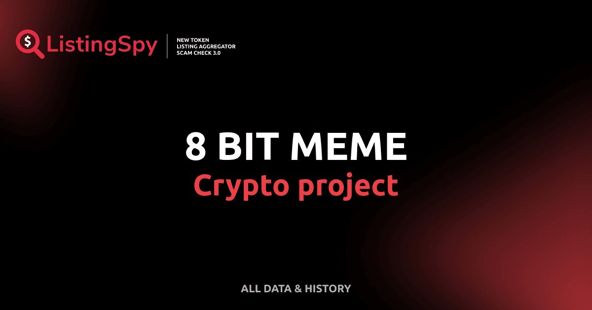 8 BIT MEME crypto project info: BITMEME listings, events, charts ...