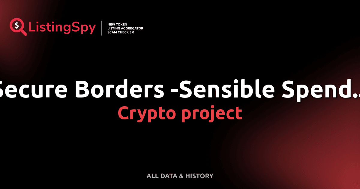 Secure Borders -Sensible Spend... crypto project info: SSSFFS listings ...