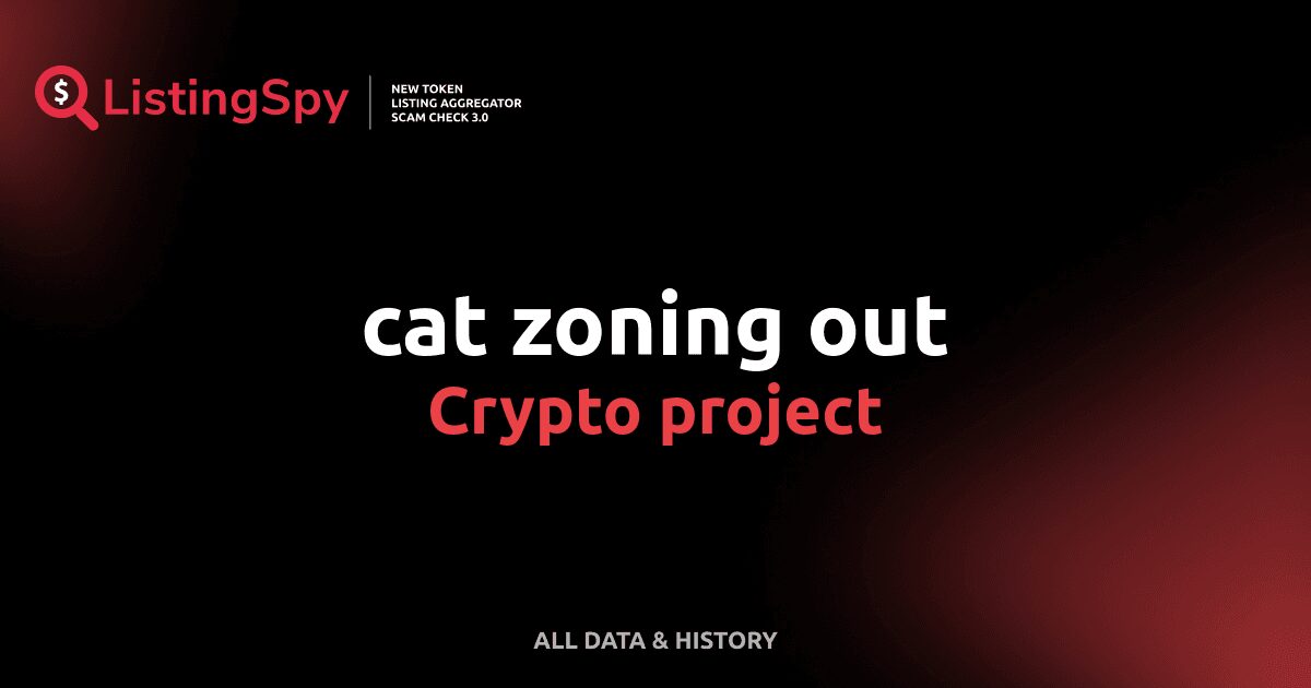 cat zoning out crypto project info: VIVI listings, events, charts ...
