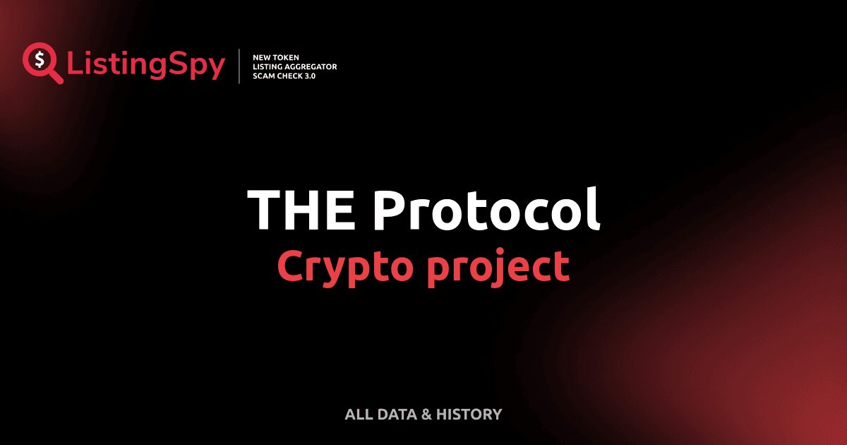 THE Protocol crypto project info: THE listings, events, charts ...