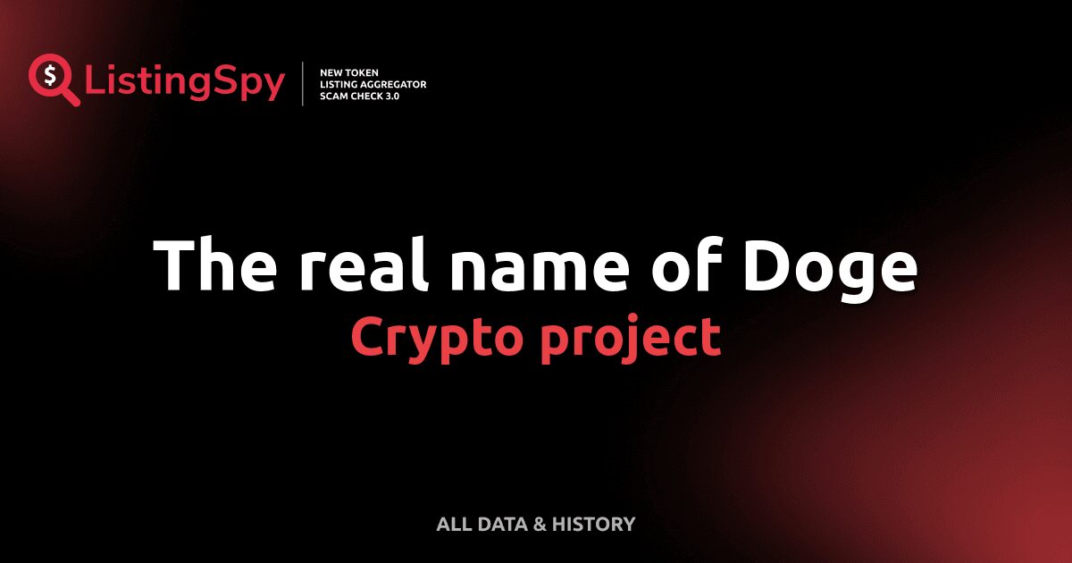 The real name of Doge crypto project info: MOZUKU listings, events ...