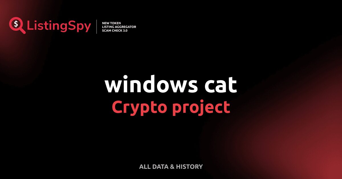 windows cat crypto project info: PURRFECT listings, events, charts ...