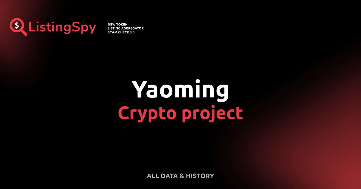 Yaoming crypto project info: YAOMI listings, events, charts, community ...