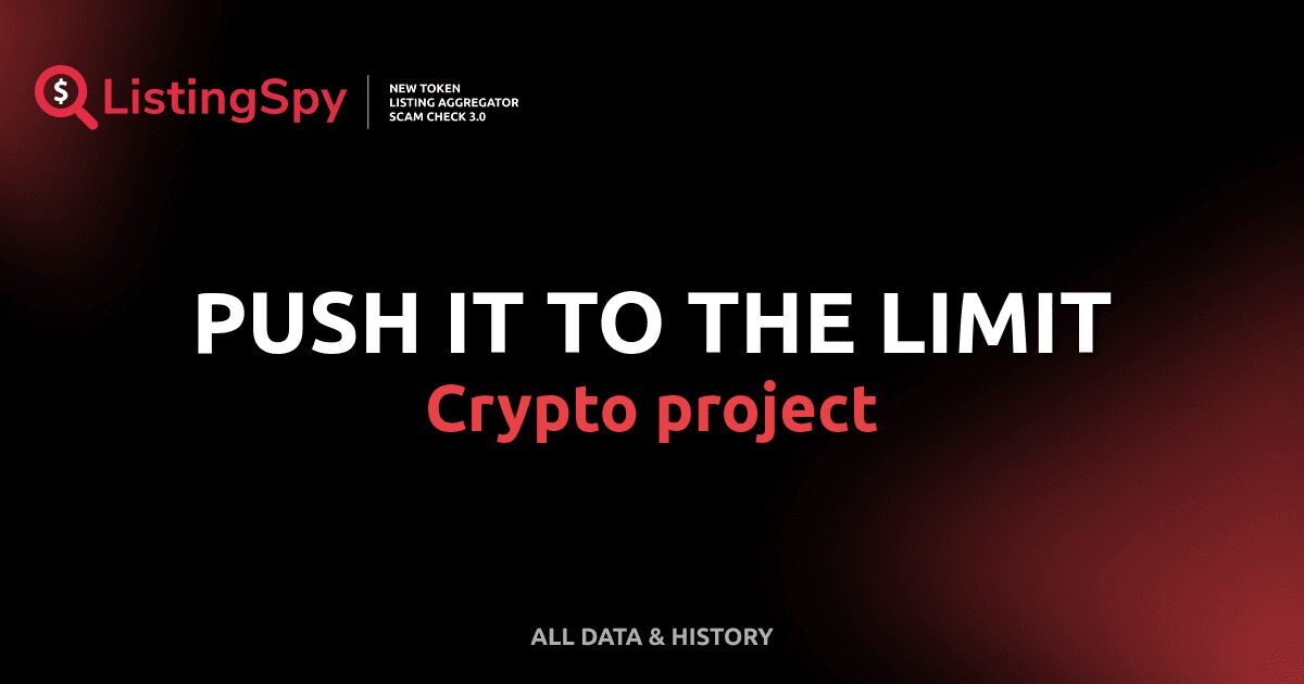 PUSH IT TO THE LIMIT crypto project: PUSH token listings, events ...
