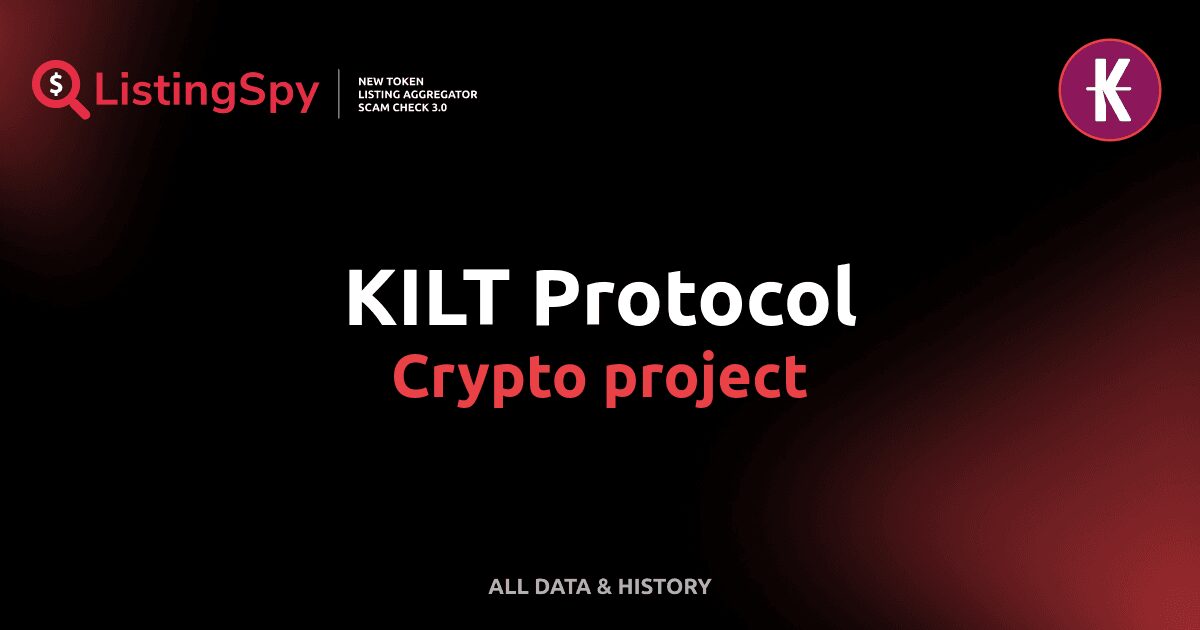 KILT Protocol crypto project: KILT token listings, events, analysis | ListingSpy