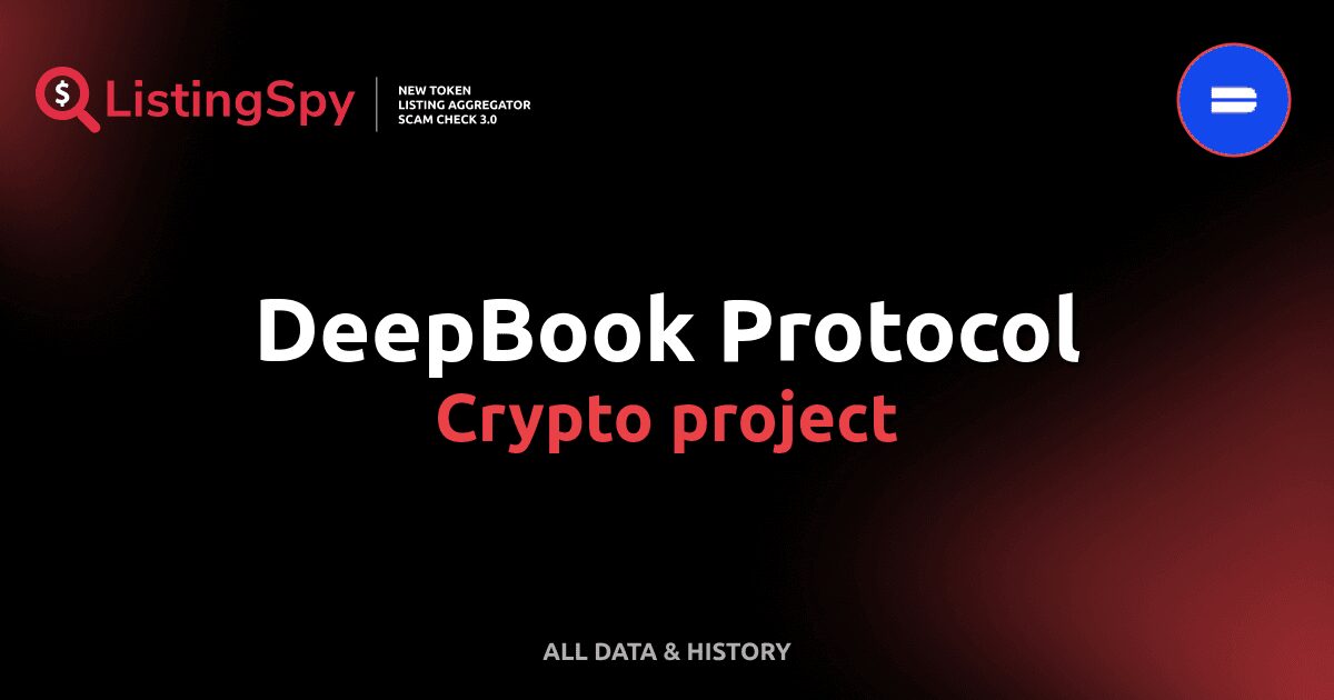 DeepBook Protocol crypto project: DEEP token listings, events, analysis | ListingSpy