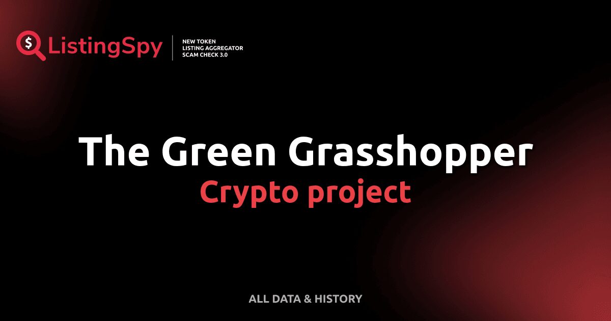 The Green Grasshopper crypto project: HOPPER token listings, events, analysis | ListingSpy